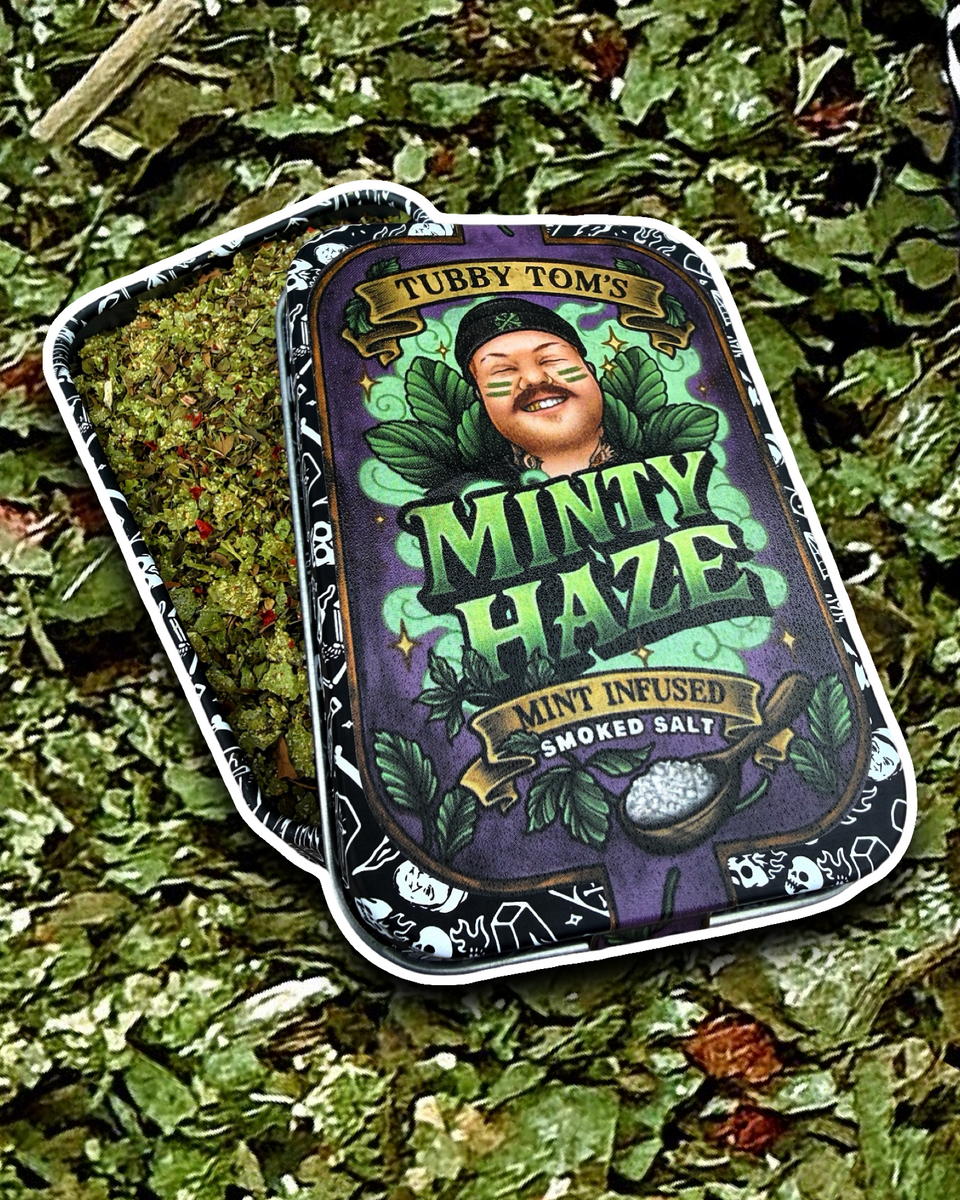 Minty Haze - Mint Infused Smoked Salt Tin – Tubby Tom’s