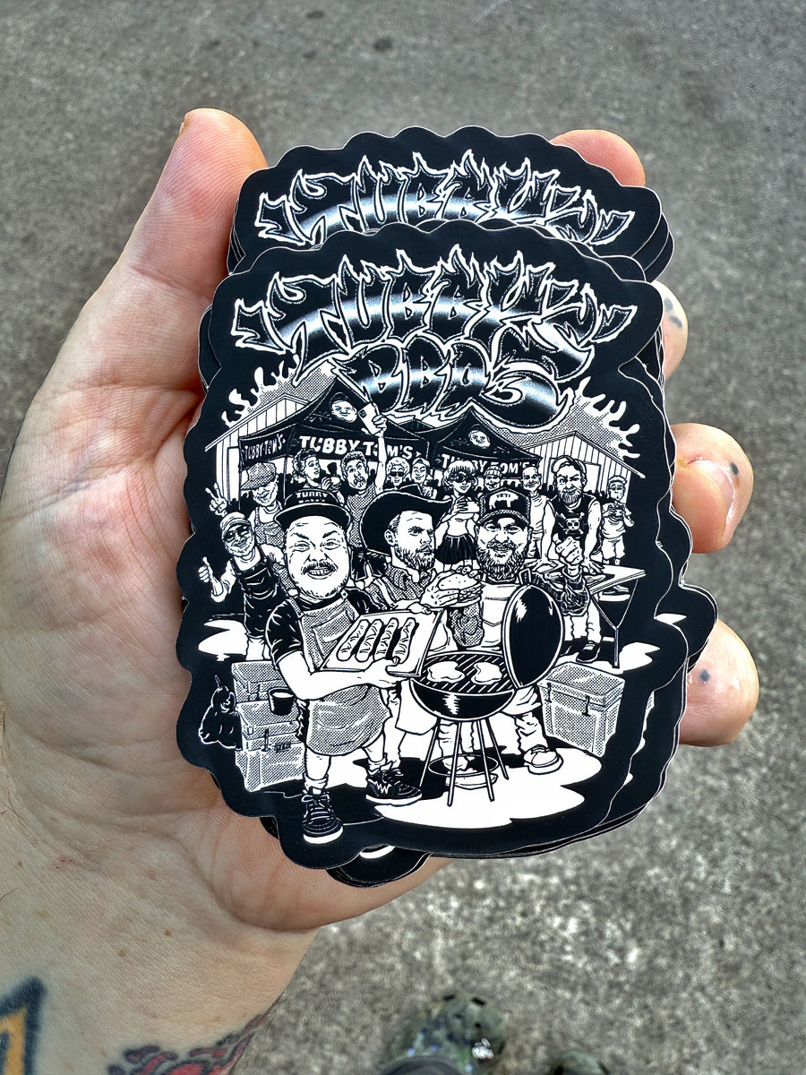 TUBBYS BBQ STICKERS – Tubby Tom’s