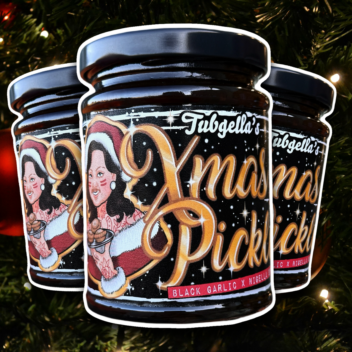 Xmas Pickle - Black Garlic & Nigella Seed Pickle 🌟 – Tubby Tom’s