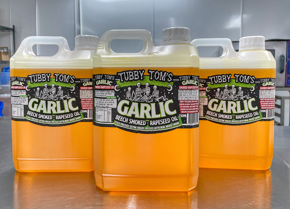 Garlic Infused Smoked Rapeseed Oil - Kitchen Essentials – Tubby Tom’s